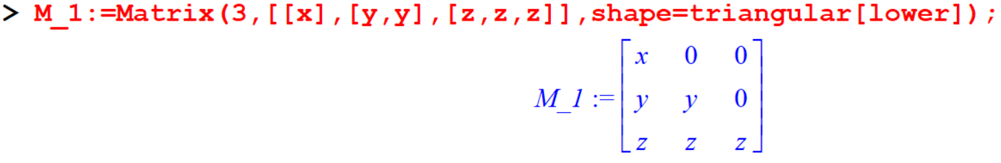 Lesson 10 Matrices | Maple